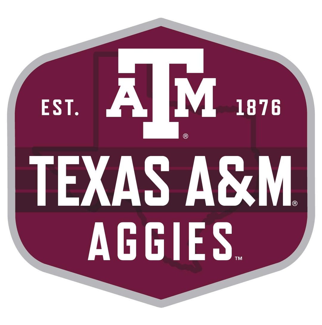 Texas A&M Aggies Scenic Background Vinyl Sticker/magnet - Officially ...