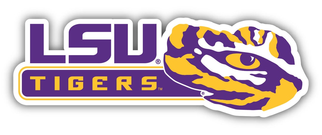 Lsu tigers 4 Inch Wide Colorful Vinyl Decal Sticker - Etsy