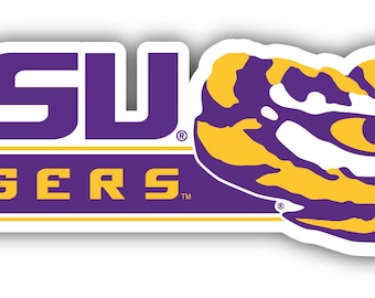 LSU Tigers 12 Premium Vinyl Decal Licensed NCAA - Etsy