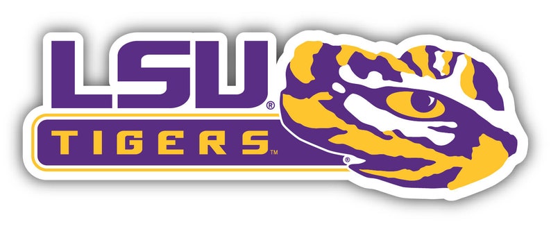 Lsutigers 4 Inch Wide Colorful Vinyl Decal Sticker - Etsy