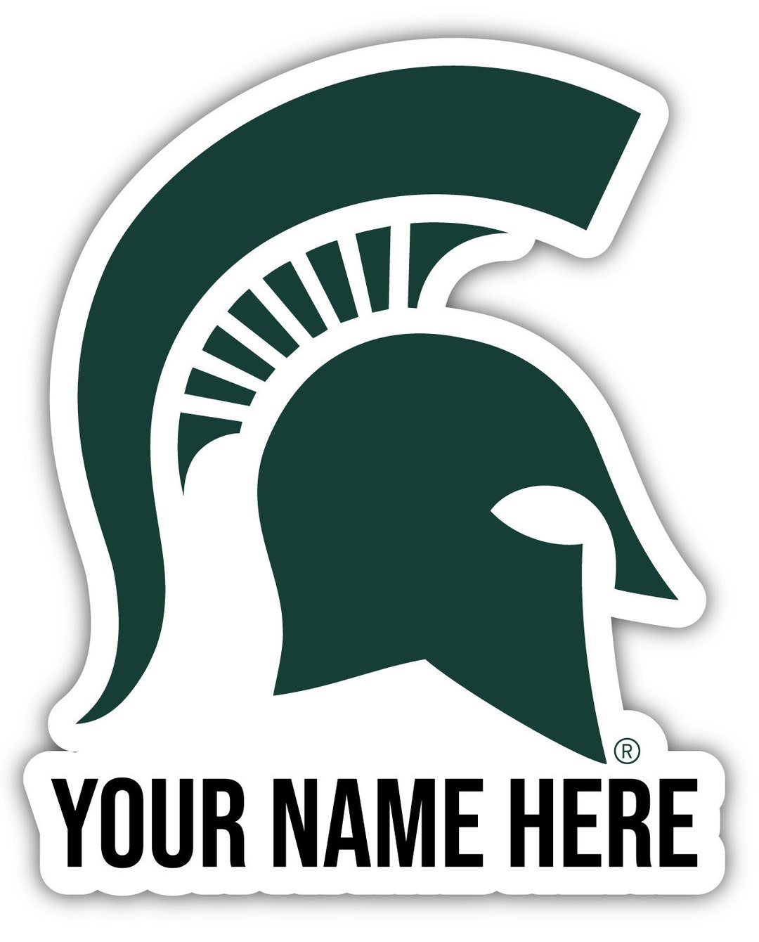 Personalized Customizable Michigan State Spartans Vinyl Decal Sticker ...