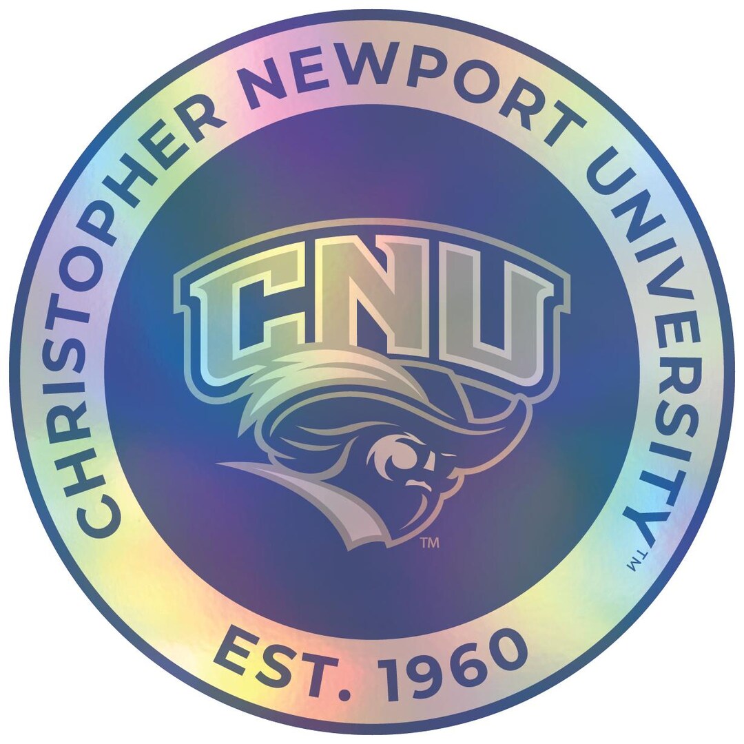 Christopher Newport Captains Holographic Vinyl Decal Sticker Officially ...