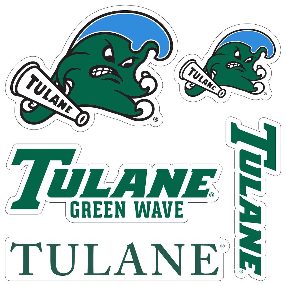 Tulane University Green Wave Officially Licensed College Sticker ...