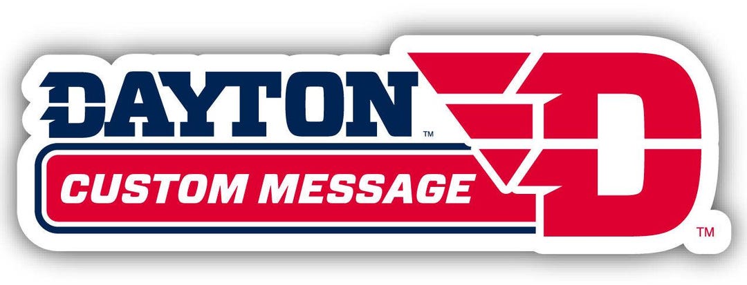 Dayton Flyers 4-inch Wide Customizable Vinyl Decal Sticker - Etsy