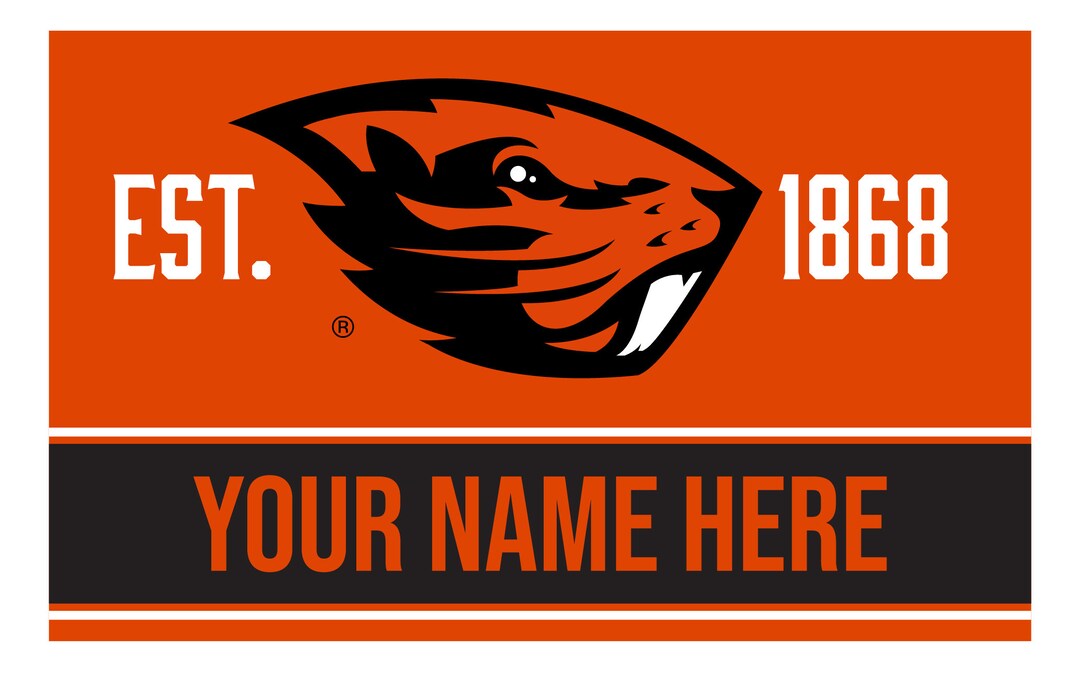Personalized Customizable Oregon State Beavers Wood Sign With Frame ...