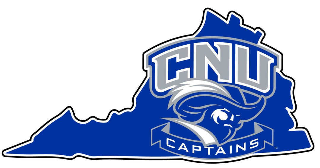 Christopher Newport Captains 4 Inch State Shape - Sticker / Magnet ...