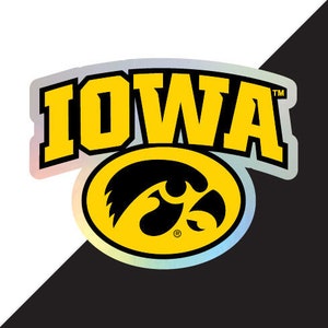 Iowa Hawkeyes Officially Licensed Vinyl Sticker With Choice of Backing ...