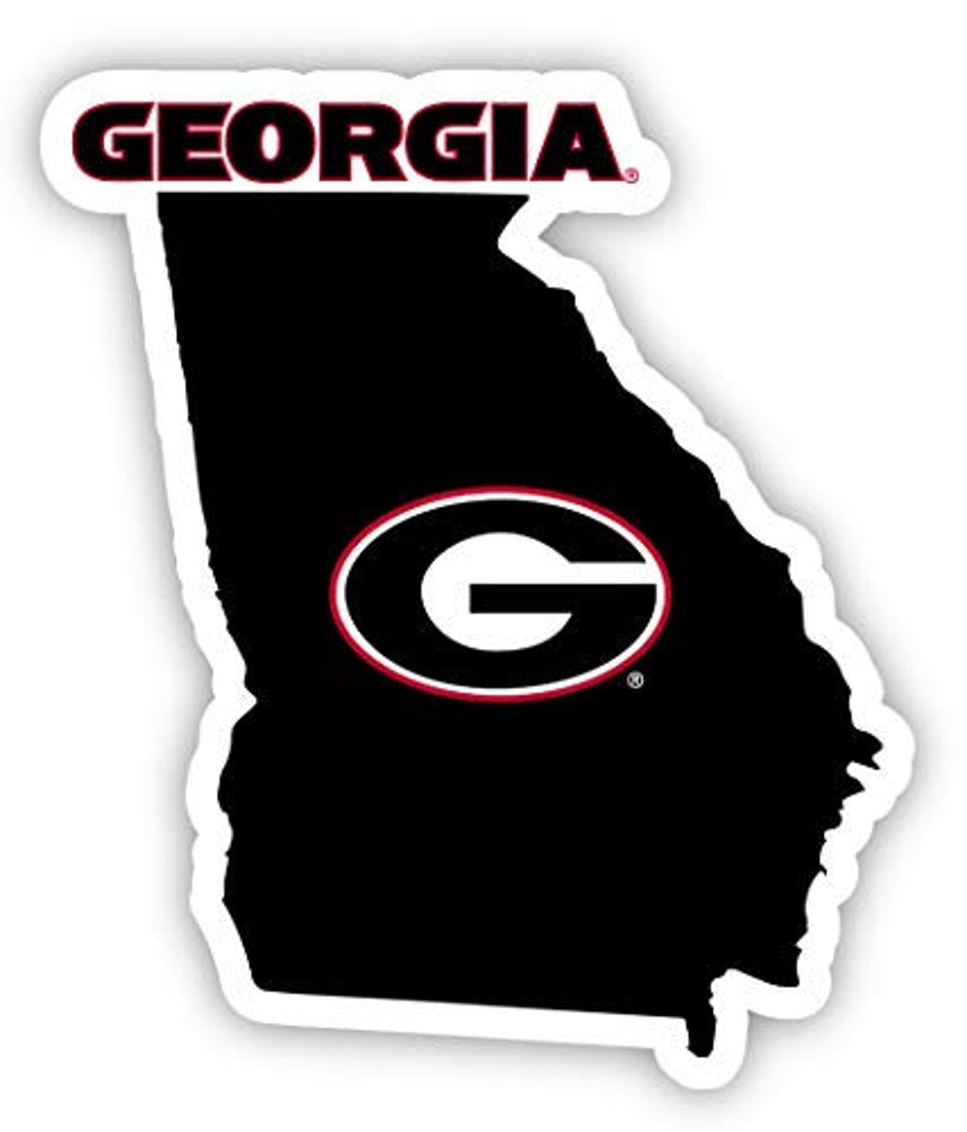 Georgia Bulldogs 4 Inch State Shape - Sticker / Magnet Choice - Etsy