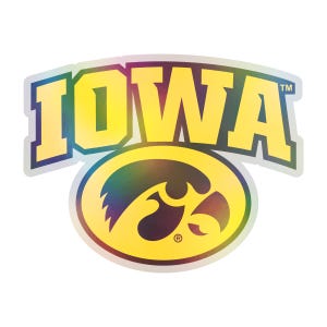 Iowa Hawkeyes Offic. Lic. Sticker With Choice of Backing Color ...