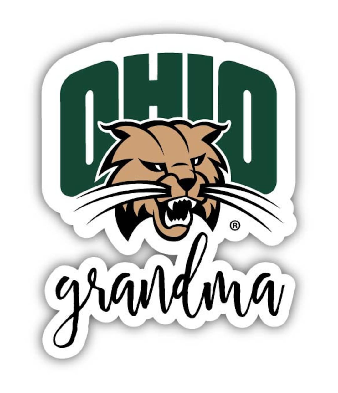 Ohio University 4 Inch Proud Grandma Die Cut Decal - Etsy