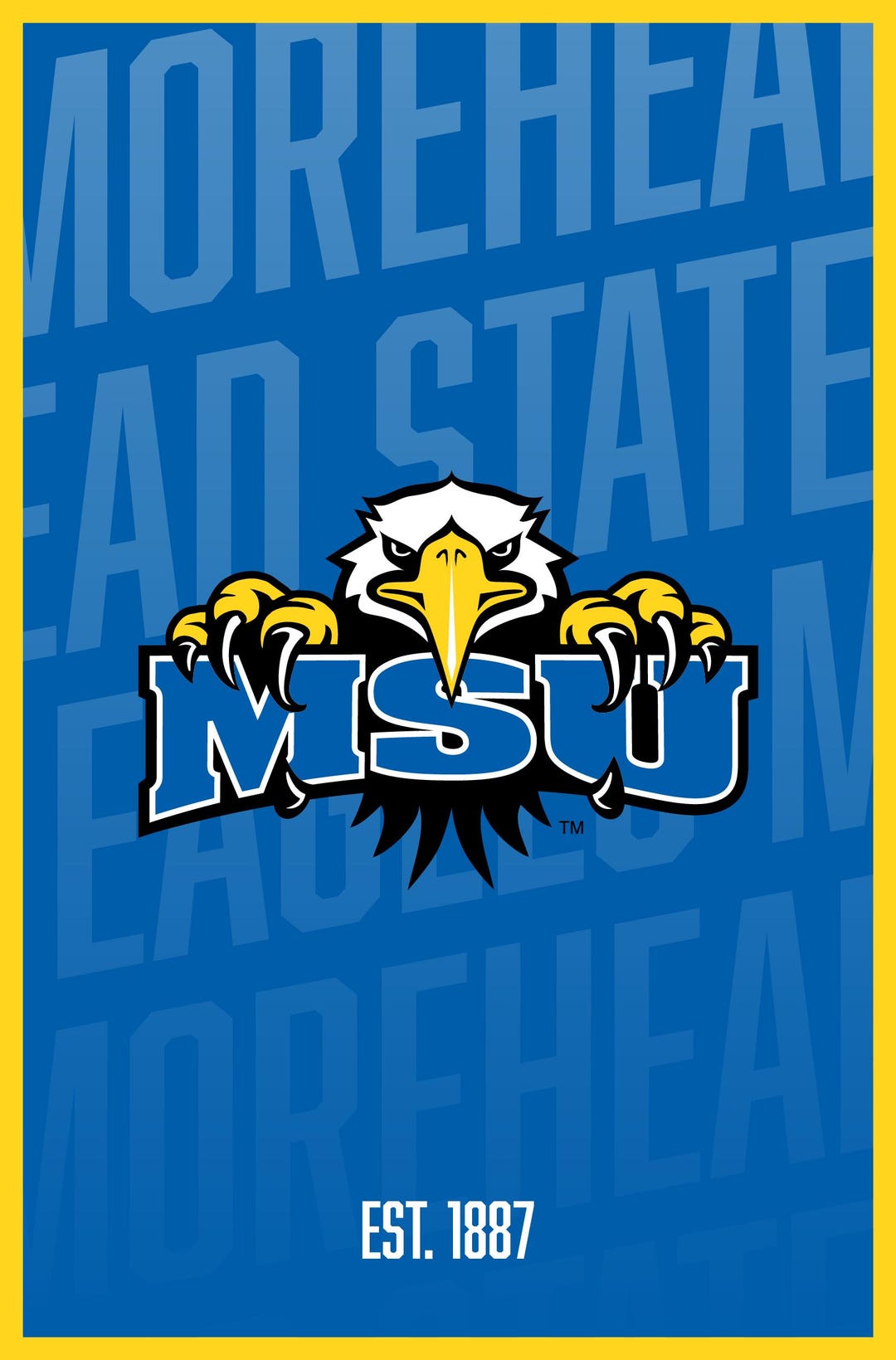 Morehead State University Officially Licensed College Poster – Gradient ...