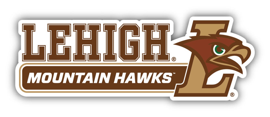 Lehigh University Mountain Hawks 4 Inch Wide Colorful Vinyl Decal ...