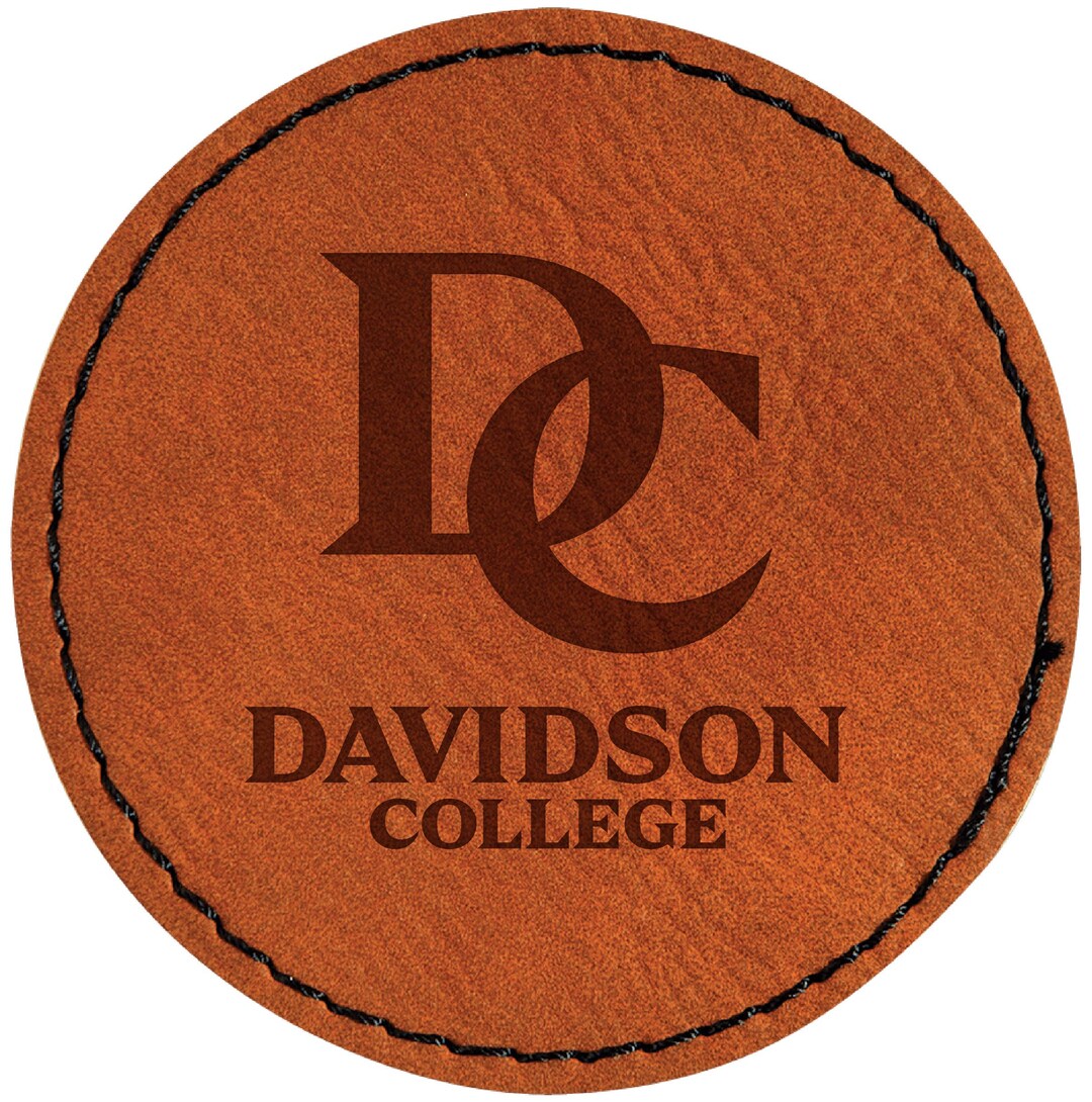 Davidson College Officially Licensed Leatherette Patch - Iron-on ...