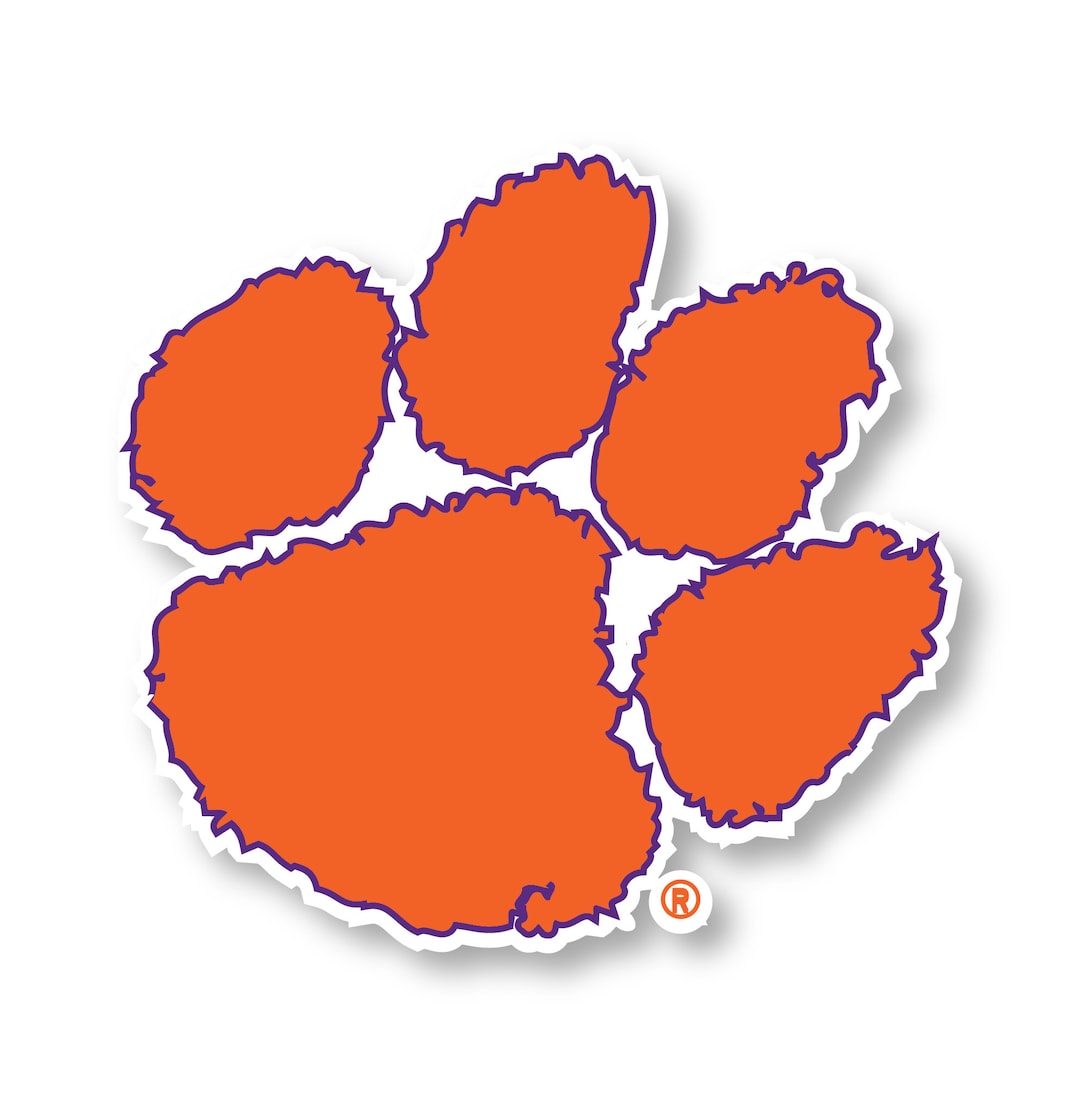 Clemson Tigers Vinyl Mascot Decal Sticker Officially Licensed - Etsy