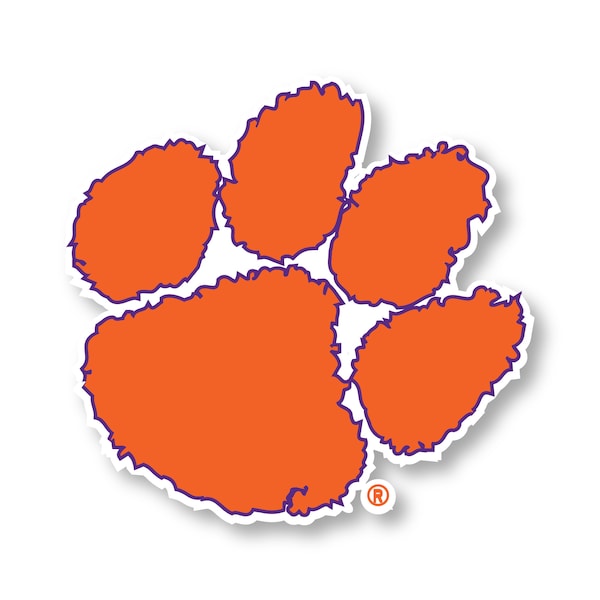 Clemson Paw Decal - Etsy