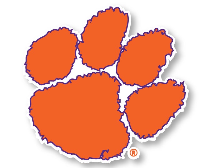 Clemson Tigers Vinyl Mascot Decal Sticker - Etsy