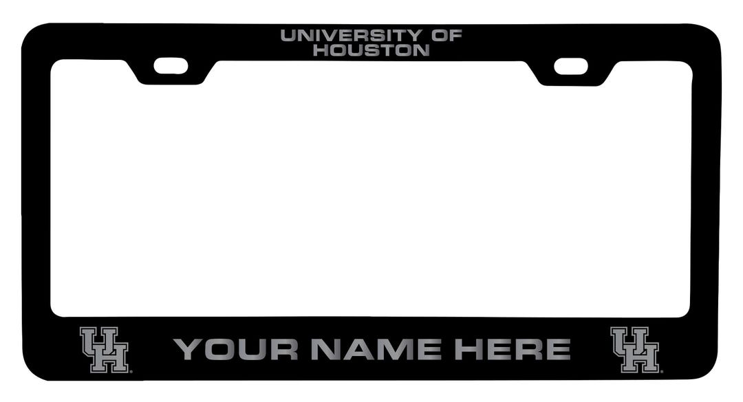 University of Houston Engraved Metal License Plate Frame - Customizable ...