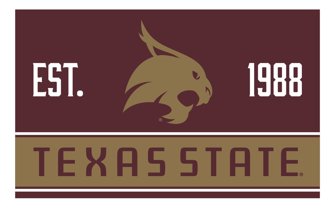 Texas State Bobcats Wood Sign With Frame Officially Licensed - Etsy