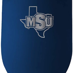 Midwestern State University Mustangs 12 Oz Etched Insulated - Etsy
