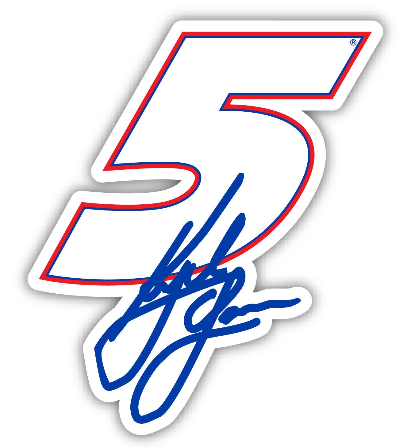 Kyle Larson NASCAR 5 4 Laser Cut Decal 4-pack - Etsy