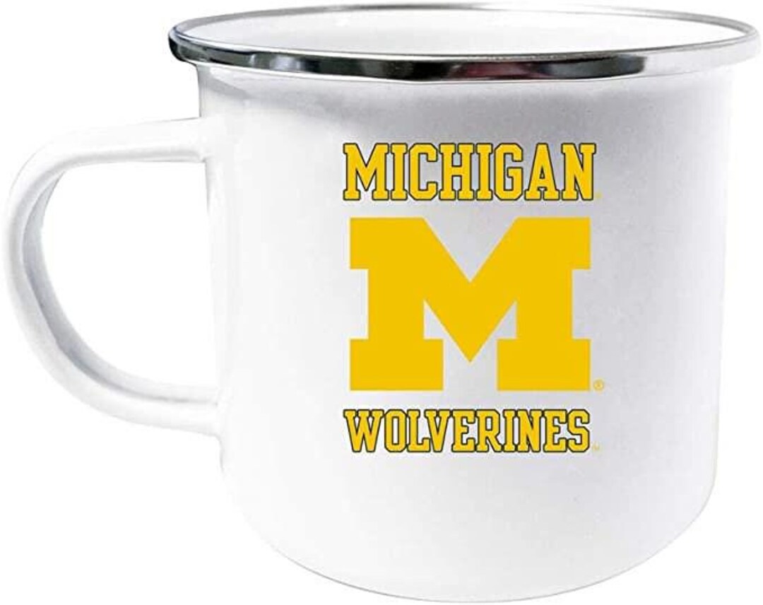 Michigan Wolverines Tin Camper Coffee Mug - Etsy