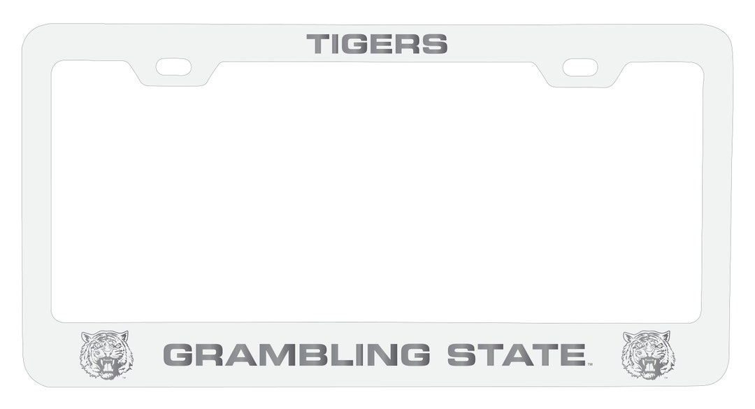 Grambling State Tigers Engraved Metal License Plate Frame - Etsy