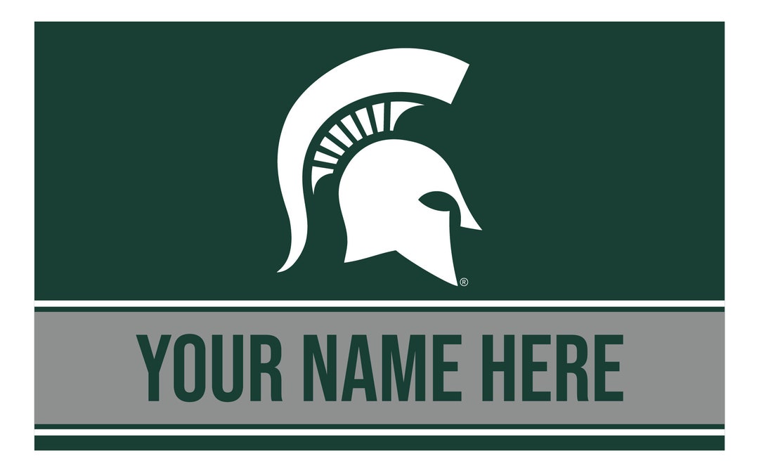 Michigan State Spartans Wood Sign With Frame - Customizable - Etsy