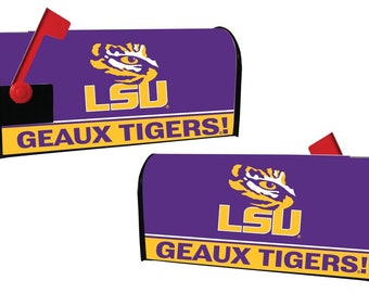 Laser-cut Tissue Box Cover LSU Tigers Football Theme - Etsy