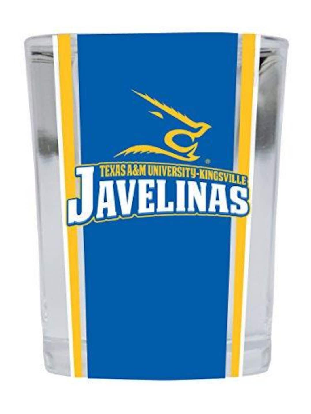 Texas A&M Kingsville Javelinas 2 Oz Square Shot Glass - Logo Design - Etsy