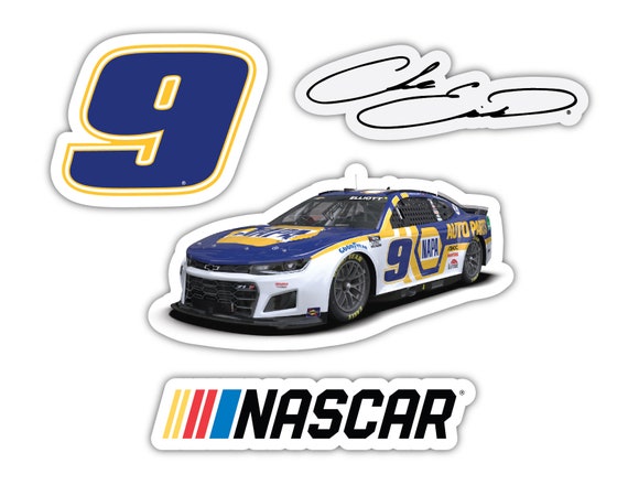 Chase Elliott 9 NASCAR Cup Series 4 Pack Laser Cut Decal - Etsy Hong Kong