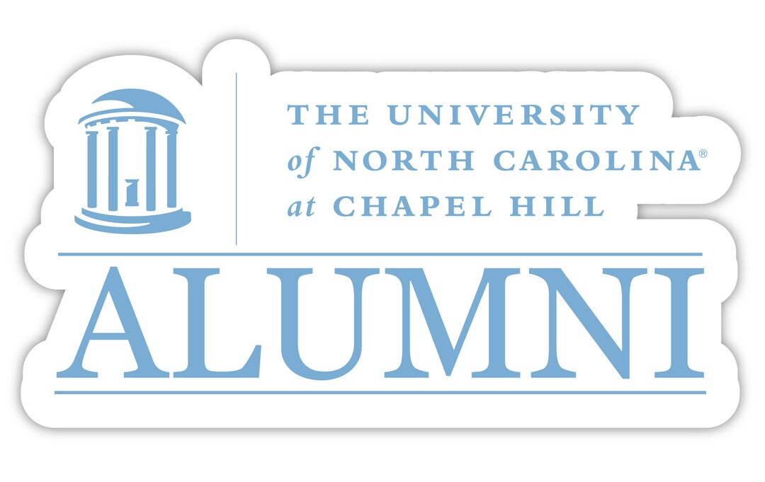 UNC Tar Heels 4-inch Laser Cut Alumni Vinyl Decal Sticker - Etsy