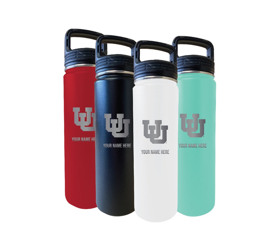 Utah Utes Customizable 32 Oz Engraved Insulated Stainless Steel Water ...
