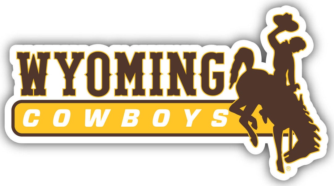 University of Wyoming 4 Inch Wide Colorful Vinyl Decal Sticker - Etsy