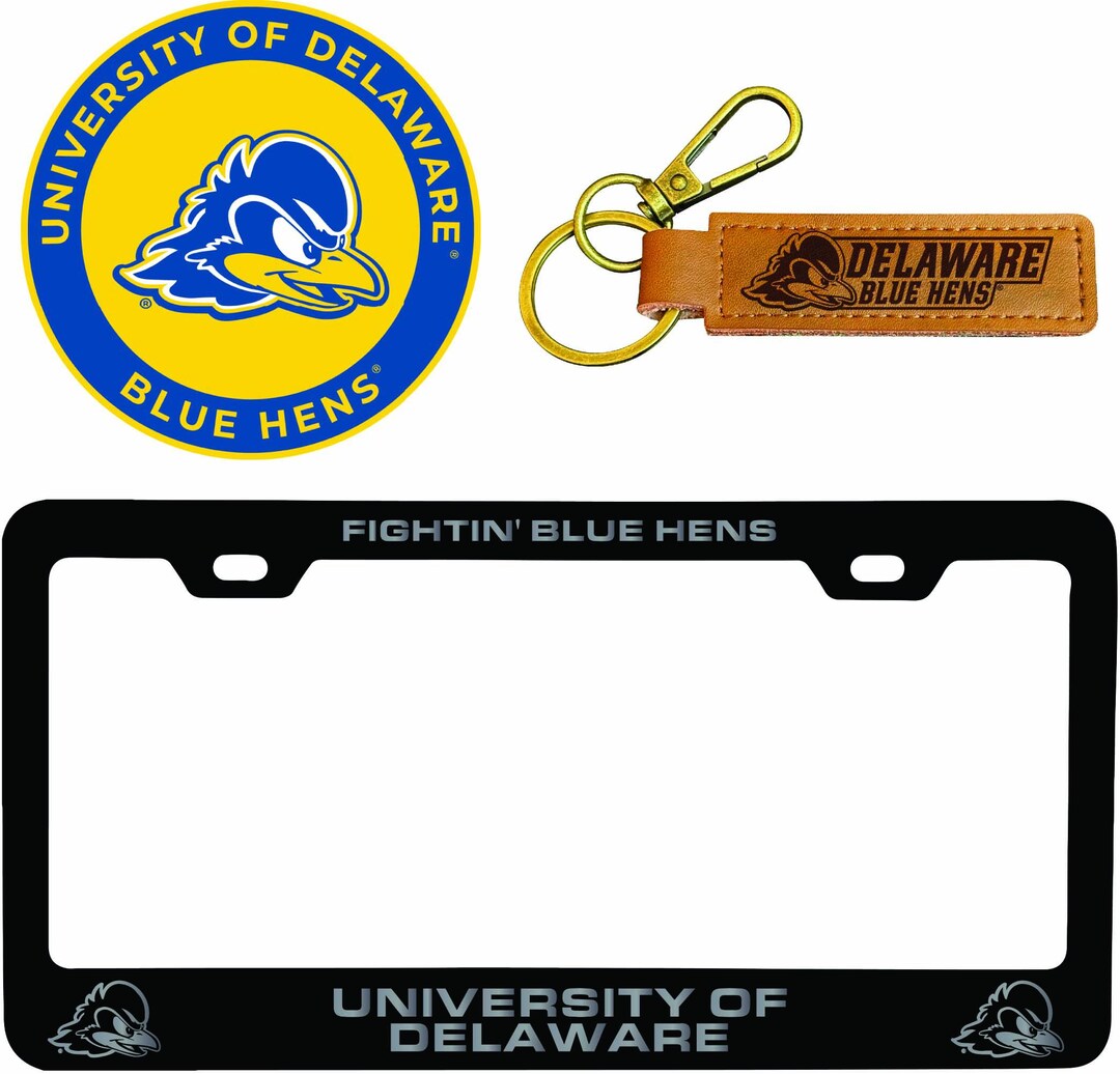 Delaware Blue Hens Officially Licensed Auto Pack - Metal License Plate ...