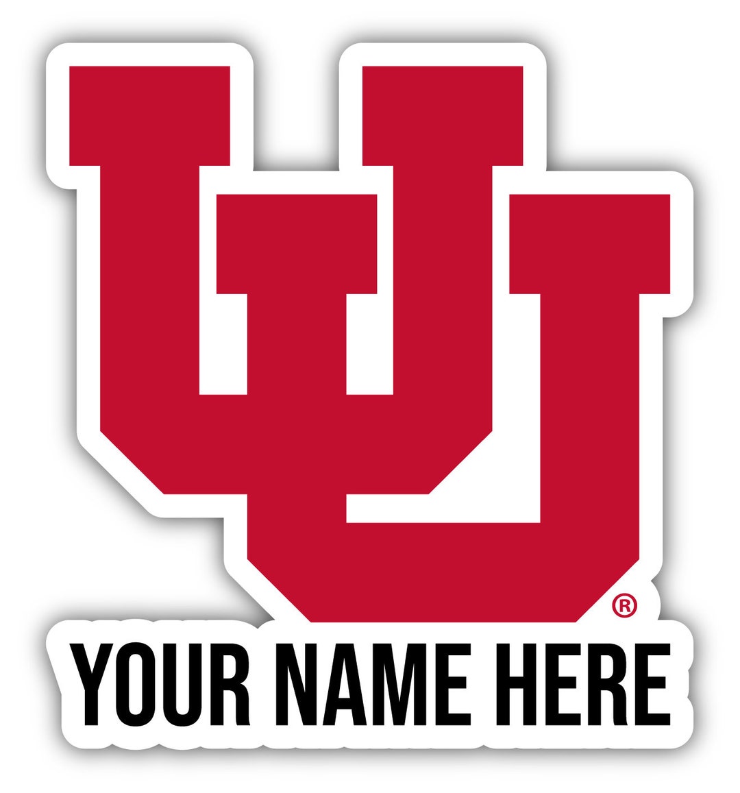 Utah Utes Customizable Vinyl Sticker - Multiple Sizes Available - Etsy
