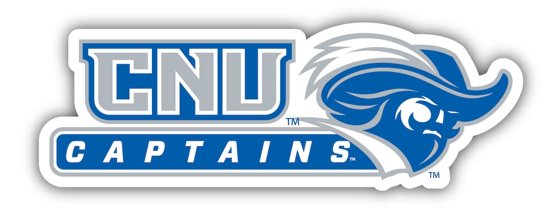 Christopher Newport Captains 4 Inch Wide Colorful Vinyl Decal Sticker ...