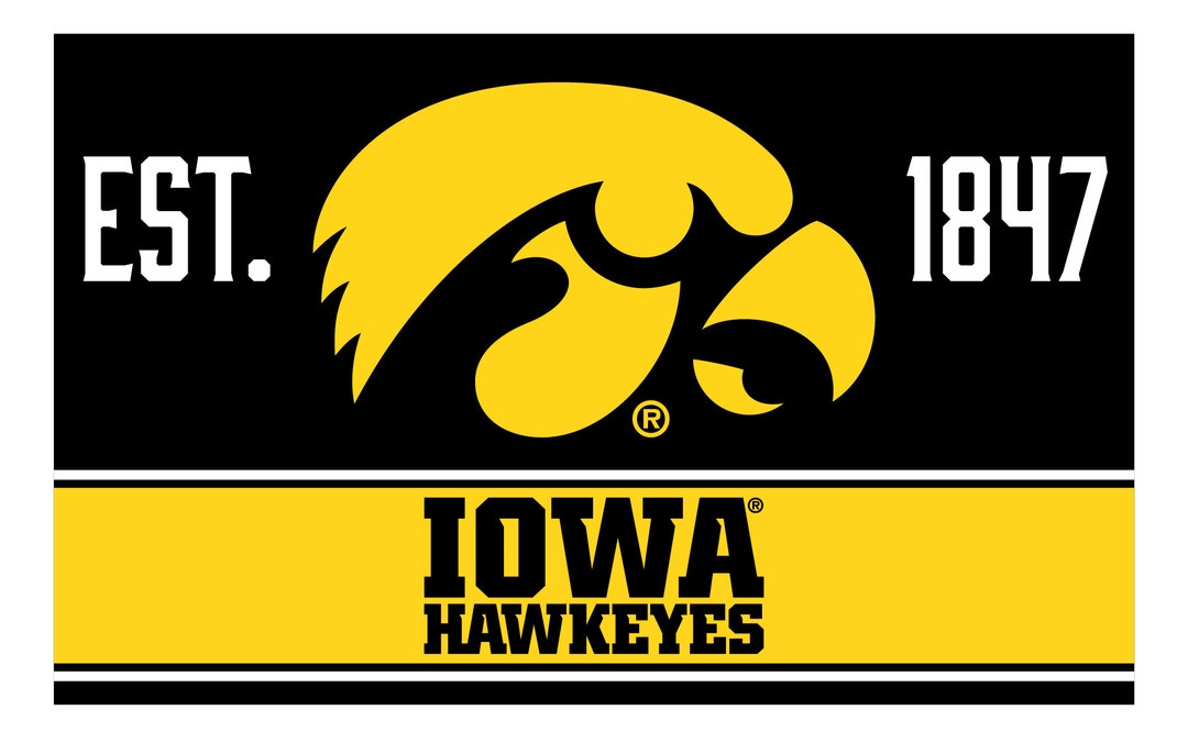 Iowa Hawkeyes Wood Sign With Frame Officially Licensed - Etsy