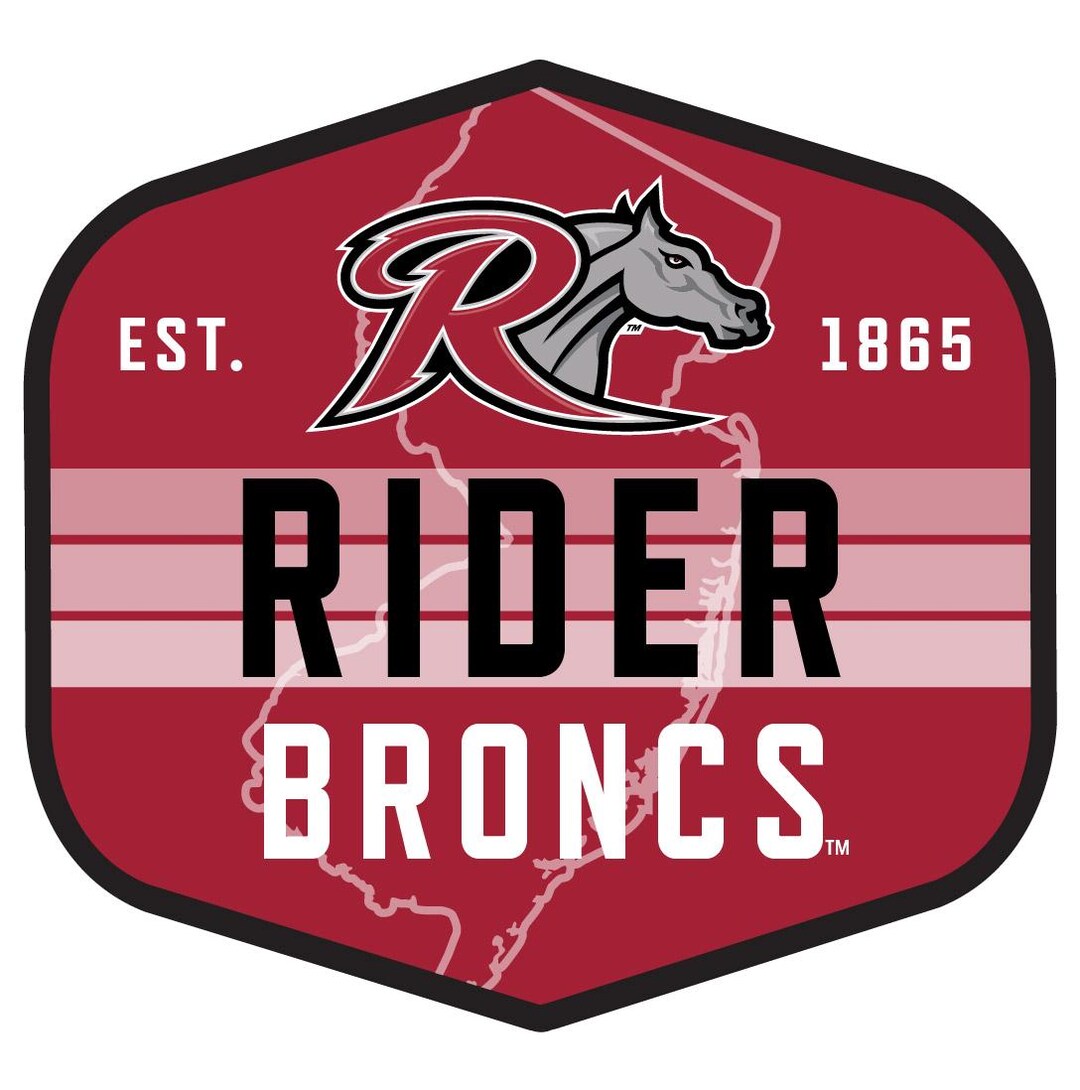 Rider University Broncs Scenic Background Vinyl Sticker/magnet ...