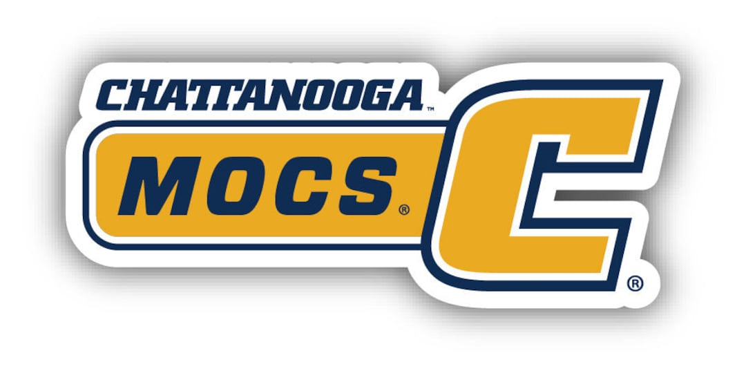 University of Tennessee at Chattanooga 4 Inch Wide Colorful Vinyl Decal ...