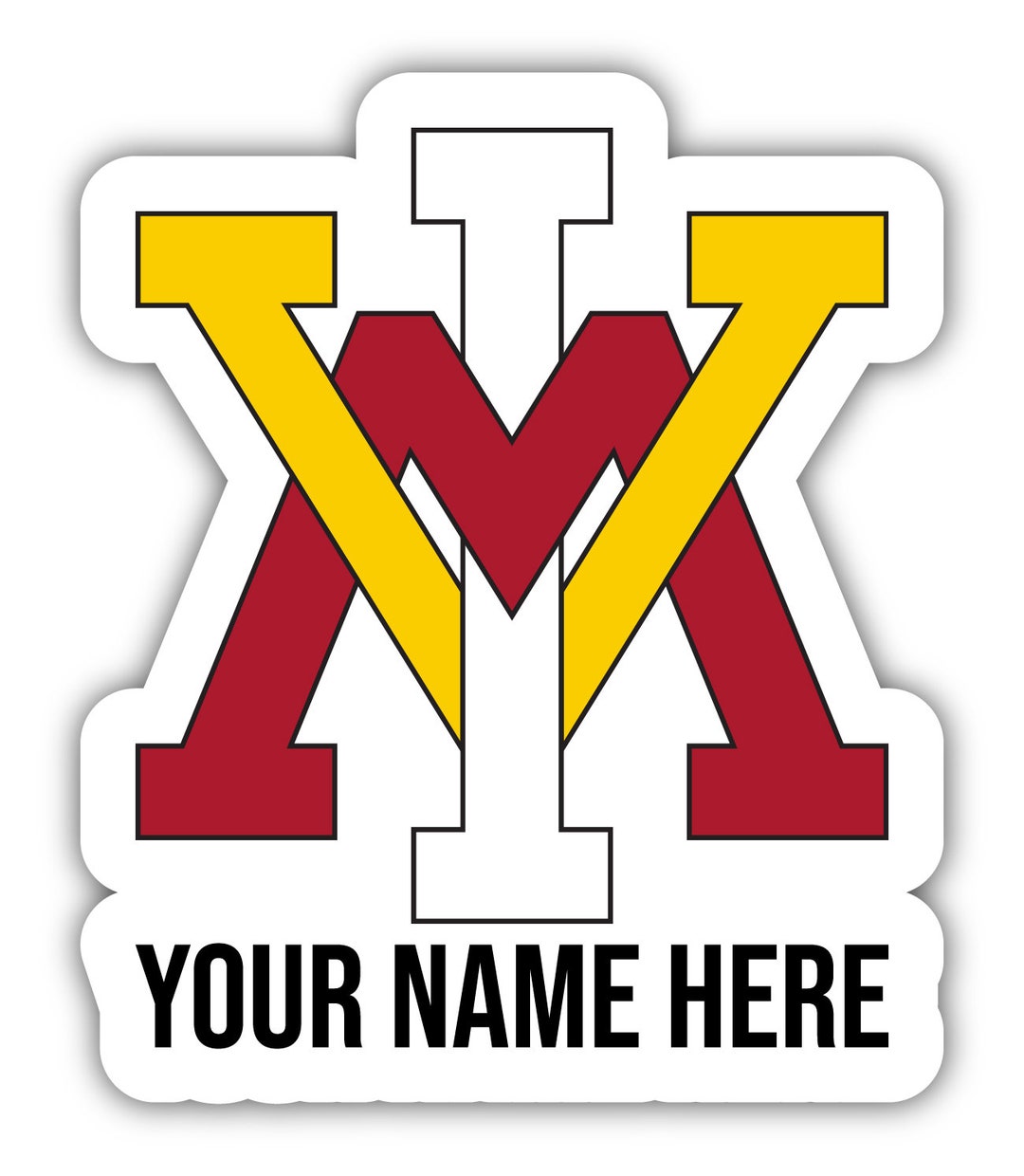 VMI Keydets Customizable Vinyl Sticker - Multiple Sizes Available - Etsy