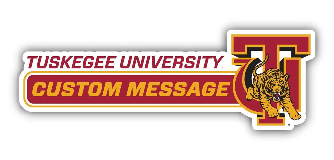 Tuskegee University 4-inch Wide Customizable Vinyl Decal Sticker - Etsy
