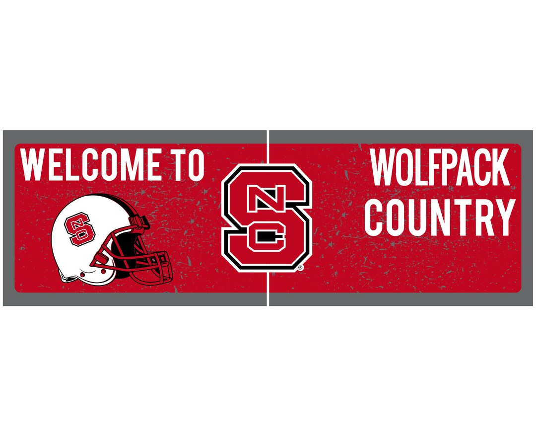 NC State Wolfpack Wood Sign With Frame - Etsy