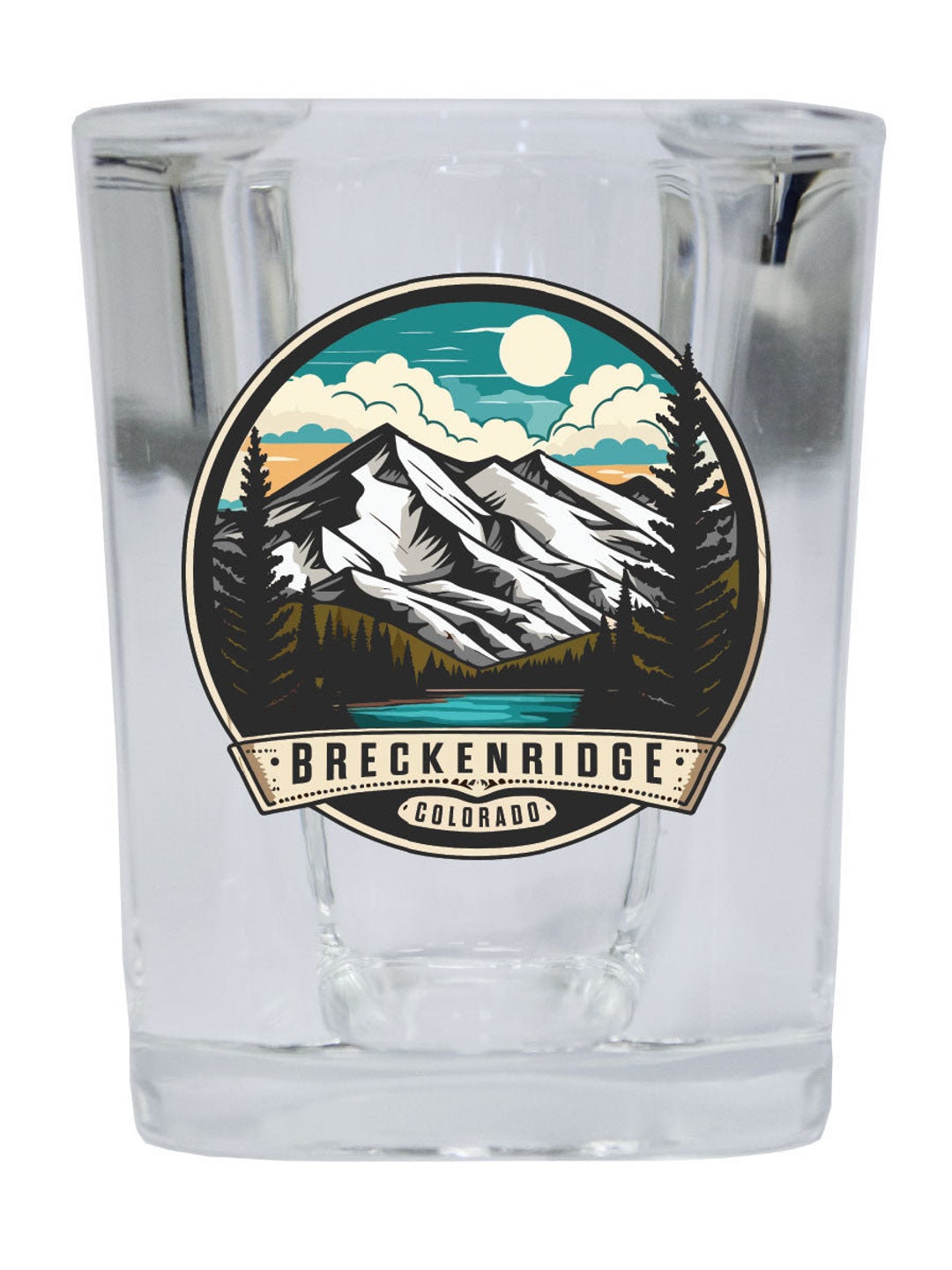 Breckenridge Colorado Design A Souvenir 2.5 Ounce Shot Glass Square - Etsy