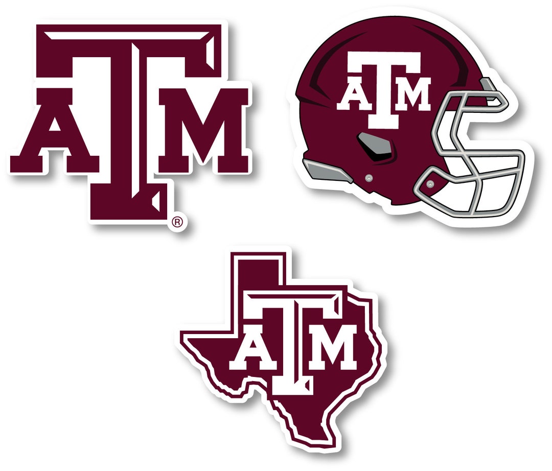 Texas A&M Aggies Set of 3 Stickers - 4 Inches Each - Etsy