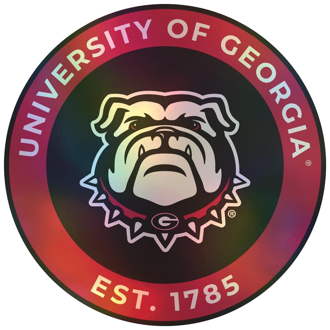 Georgia Bulldogs Holographic Vinyl Decal Sticker Officially Licensed - Etsy