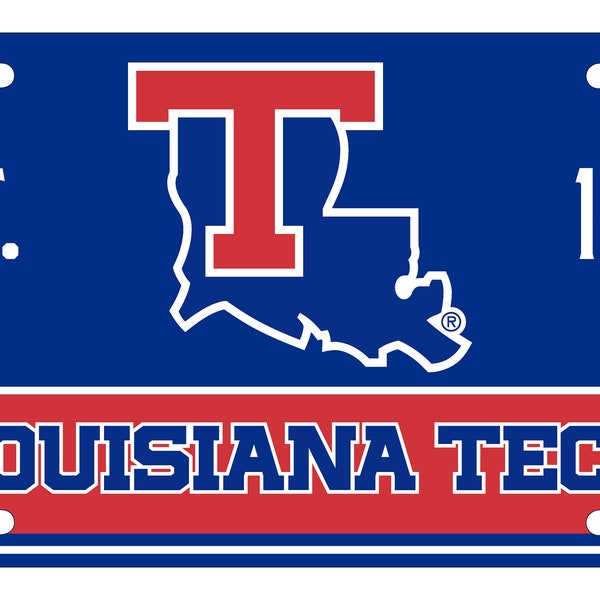 Louisiana Tech License Plate - Etsy