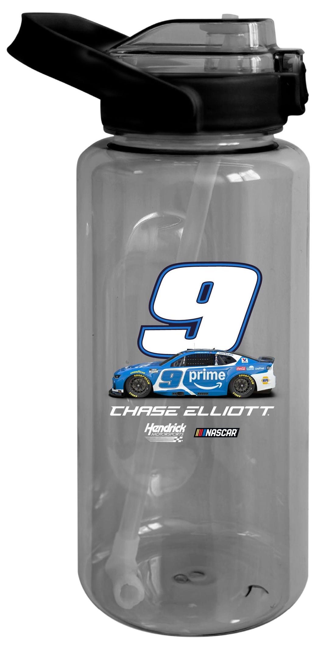 Nascar #9 Chase Elliott 64 Oz Large Water Bottle With Screw-on Top and ...