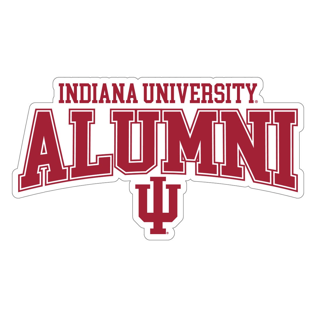 Indiana Hoosiers Laser Cut Alumni Vinyl Sticker/magnet - Officially ...