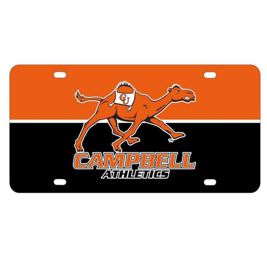 R and R Imports Campbell University Fighting Camels Metal License Plate ...