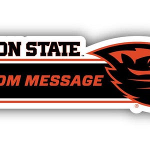 Oregon State Beavers 4-inch Wide Customizable Vinyl Decal Sticker - Etsy